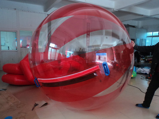 Red beach Inflatable Water Walking Ball , Water Walking Balls