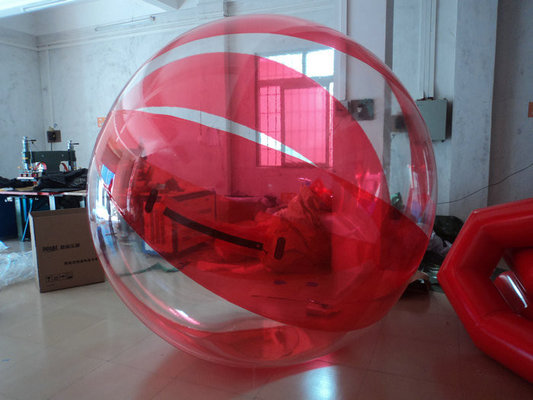 Red beach Inflatable Water Walking Ball , Water Walking Balls