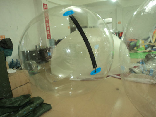 Color Strip Inflatable Walking Ball In Summer , Shopping Mall Water Floating Toys