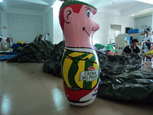 Eco-friendly Boy Custom Inflatable Products , Customized 50cm Inflatable Tumbler