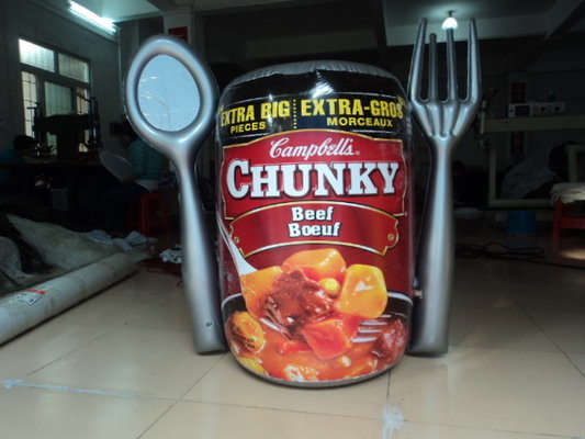 Unique Custom Inflatable Products Food Can Model For Family , School