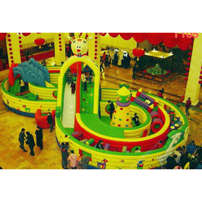 Funny Outdoor Inflatable Sports Games 0.55mm PVC Tarpaulin for Amusement Park