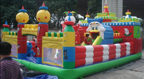 Funny Outdoor Inflatable Sports Games 0.55mm PVC Tarpaulin for Amusement Park
