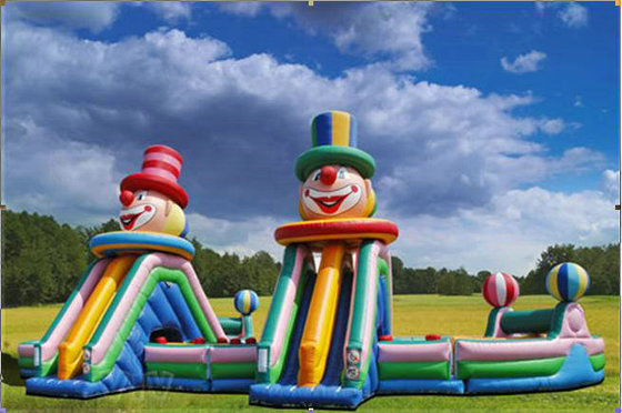 Large Outdoor Funny PVC Inflatable Jumping Castles 8m x 6m