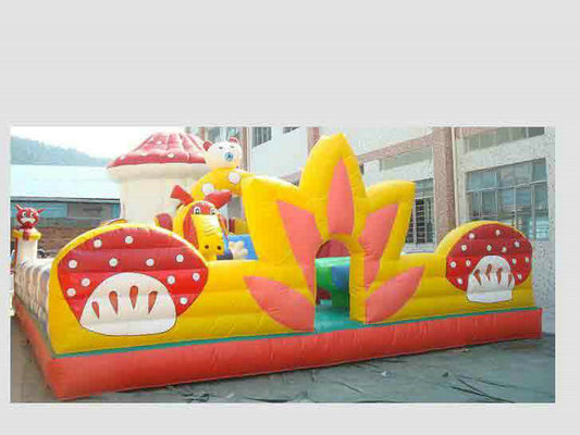 Large Outdoor Funny PVC Inflatable Jumping Castles 8m x 6m