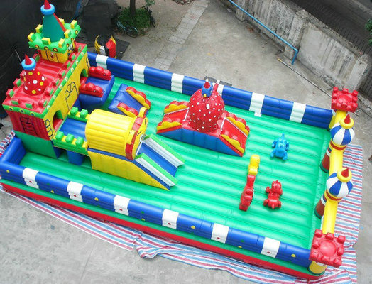 Large Outdoor Funny PVC Inflatable Jumping Castles 8m x 6m