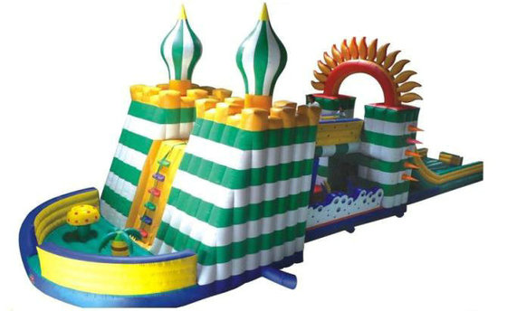 Outdoor Big Amusing Inflatable Amusement Park Sports Games / Waterproof