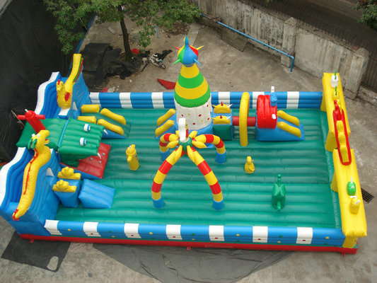 Giant Fun City Games Inflatable Sports Games , Amusement Park 10L x 8W x 4H Meter