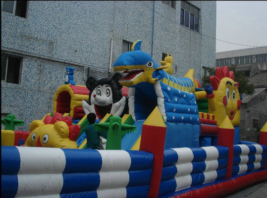 Giant Fun City Games Inflatable Sports Games , Amusement Park 10L x 8W x 4H Meter