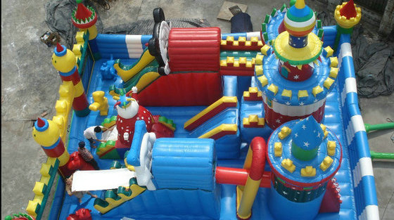 PVC Inflatable Sports Games , Giant Amusement Park Fun City Equipments