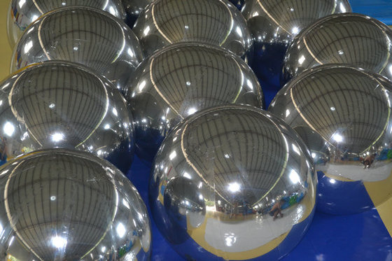 Digital Printing Industrial Inflatable Mirror Ball For Stage Decoration