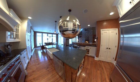 Silver Silver 2 Meters Mirror Ball , Inflatable Advertising Air Balloons Ornaments