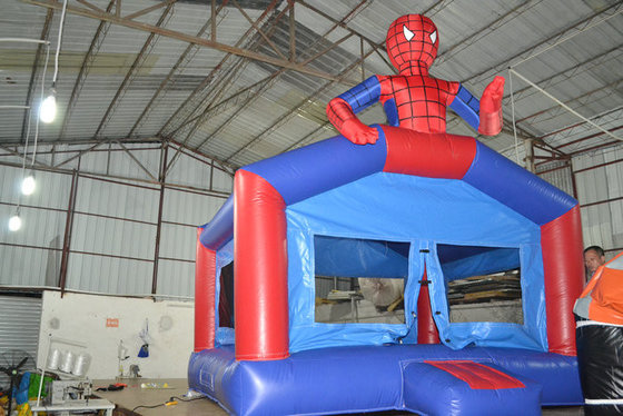 Spider-man Bouncer , Inflatable Sport Games / Funny Bouncy Jumping Castles