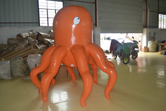 Orange Devilfish Animal Inflatable Advertising Products Double-Line