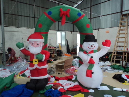 0.45mm PVC Custom Inflatable Christmas Products for Shopping