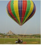 Large Sweet Air Colorful Inflatable Hot Air Balloon PVC Fireproof For School