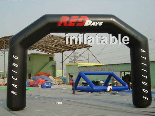 Colored Sections of 2017 New Inflatable Arches With Inflatable Party Tent