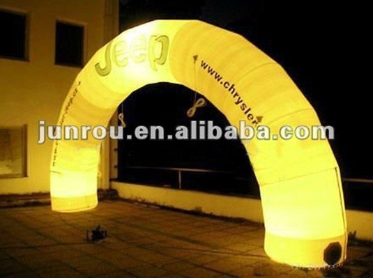Colored Sections of 2017 New Inflatable Arches With Inflatable Party Tent