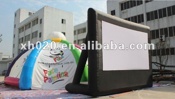 Fireproof Large Inflatable Movie Screen Advertising Tarpaulin PVC With Good Tension
