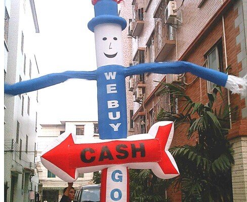 Funny Inflatable Advertising Products , Advertising Air Flying Swing Dancer