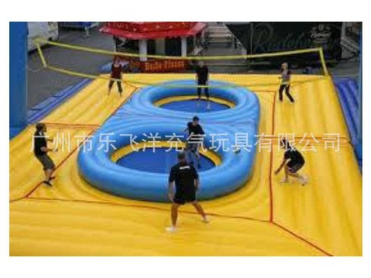 PVC Inflatable Marketing Products Inflatable Water Volleyball Court For Family