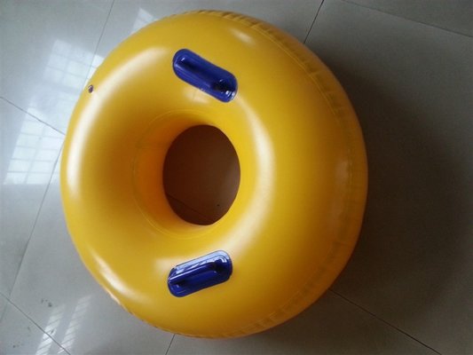 Round Yellow Inflatable Sports Games Winter Sports Ski Ring Sizes