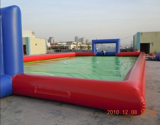 Colorful PVC Inflatable Sports Games Land Sports Soccer Field