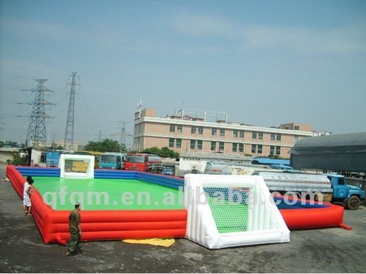 Colorful PVC Inflatable Sports Games Land Sports Soccer Field