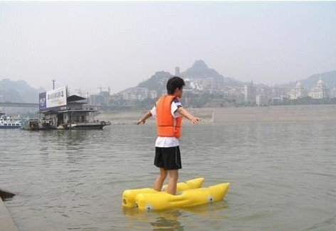 Pvc Water Walking Shoes Inflatable Water Sports Lightweight / Practical