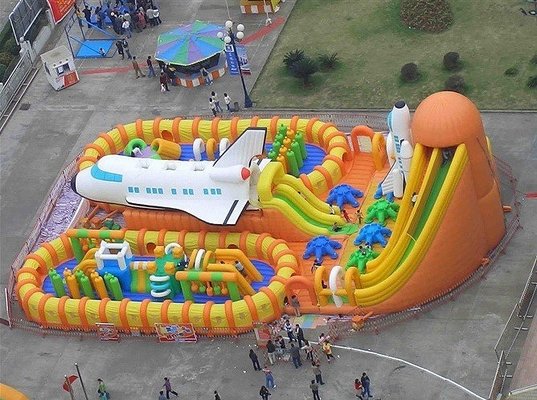 Popular Funny Inflatable Jumping Castles For Kids 12m x 10m Outdoor