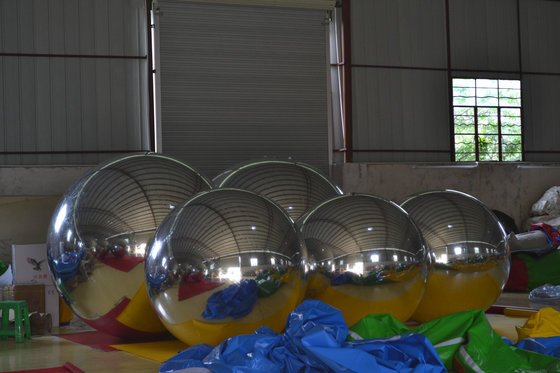 Fireproof 3m Inflatable Mirror Ball , Big Party Inflatable Marketing Products