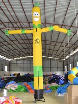 Large Yellow Boy  Air Dancer , Inflatable Marketing Products 5m Size