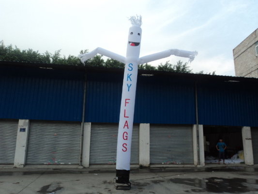 Customized Inflatable Marketing Products , Fireproof 5m Red Air Dancer