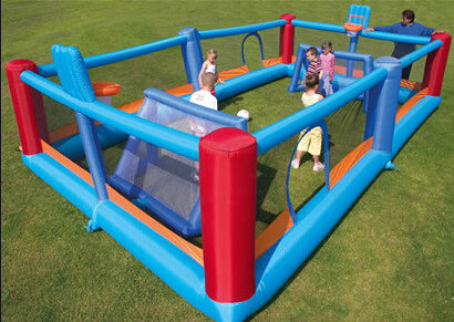 The 18oz PVC Inflatable Sports Games Football Beach Volleyball Field With Kids