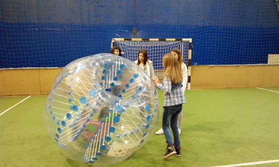 Clear Bump Ball Inflatable Sports Games Customized PVC / TPU