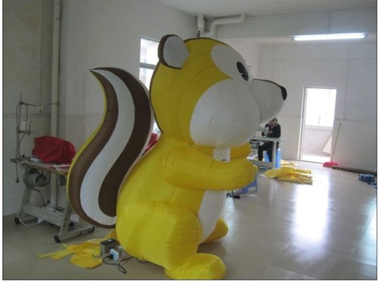 Cute Custom Inflatable Products Colorful Inflatable Squirrel For Adversiting