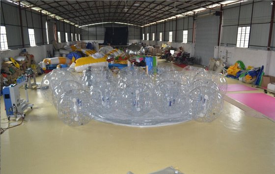White Bumper Ball Inflatable Water Sports  PVC Plastic Sports Games For Campaign