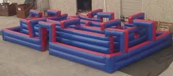 0.8 PVC Family Marketing Custom Inflatable Products Inflatable Arena 16m x 6m