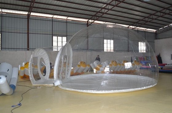 5m Dia Clear Pvc Inflatable Party Tent For Outdoor Picnics 4 x 16 x 2.5m