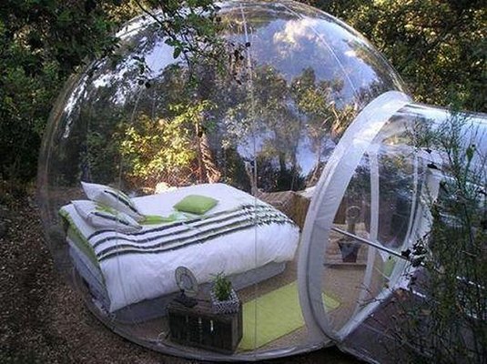 Transparent Inflatable Bubble Tent 4m Belt Steel Diameter for Outdoor Traveling