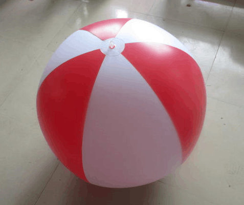 Pvc Inflatable Sports Games  Blue Beach Ball 35cm Good Tension