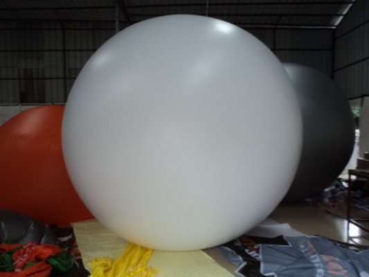 White Pvc Inflatable Advertising Balloons Round 2m Diameter Ball Professional