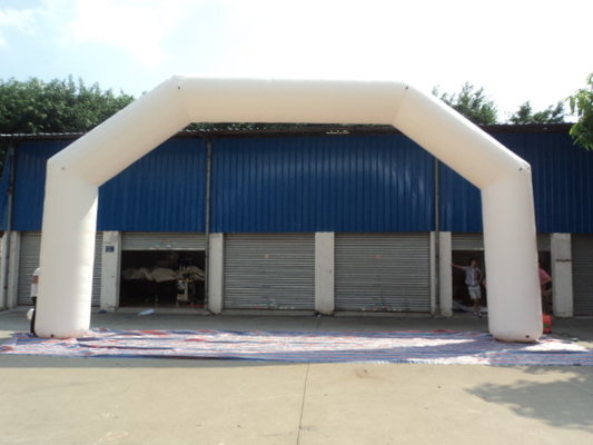 White Advertising Inflatable Archway Tarpaulin For Marathons Or Triathlons
