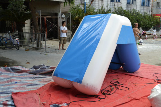 Summer PVC Tarpaulin Inflatable Water Floats Small Blue Water Slide
