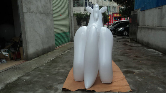 Exhibition Inflatable Advertising Products , PVC White Inflatable Advertising Horses