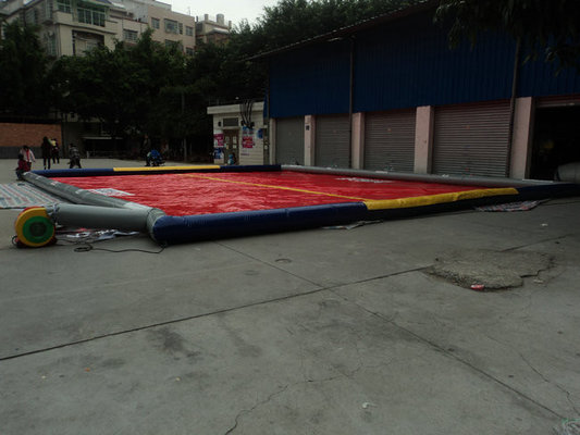 Large Red PVC Tarpaulin Inflatable Sport Games For Outdoor