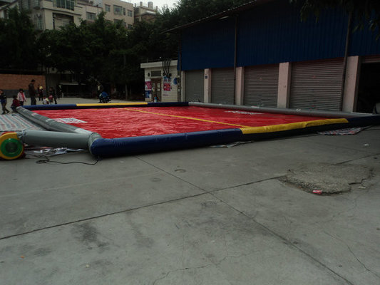 Large Red PVC Tarpaulin Inflatable Sport Games For Outdoor