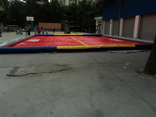 Large Red PVC Tarpaulin Inflatable Sport Games For Outdoor