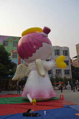 Lovely Good Luck Baby Inflatable Advertising Products , Improve Reputation Toys