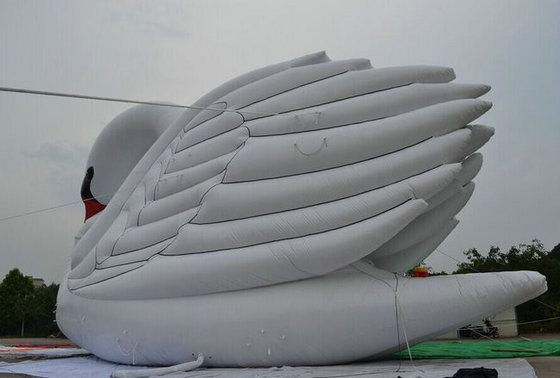 Large Inflatable White Swan , Company Advertising Product 4m height